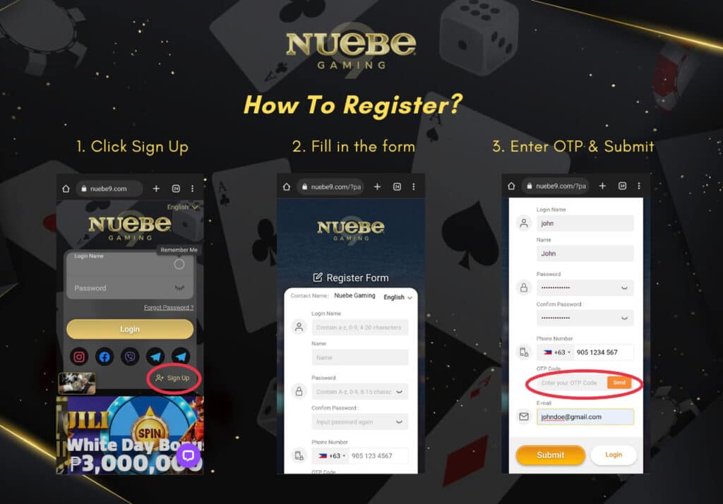 Nuebe Gaming Sign-Up Guide: Start Your Casino Adventure Now